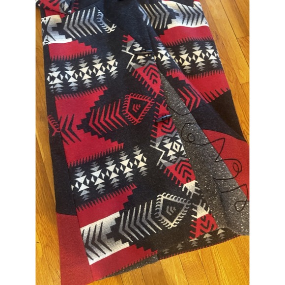 Jackets & Coats | Vintage Wraps By Canvasback Aztec Red Black Jacket S ...